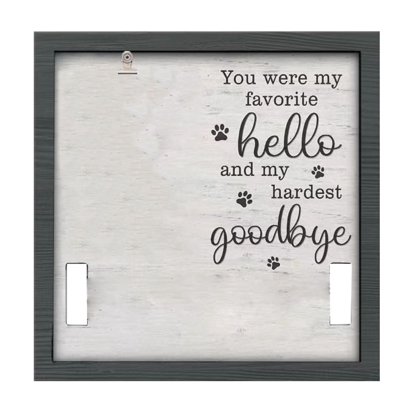 Tkrady 9x9 Pet Sentiment Picture Frame Pet Wooden Photo Frame MDF Wood ...