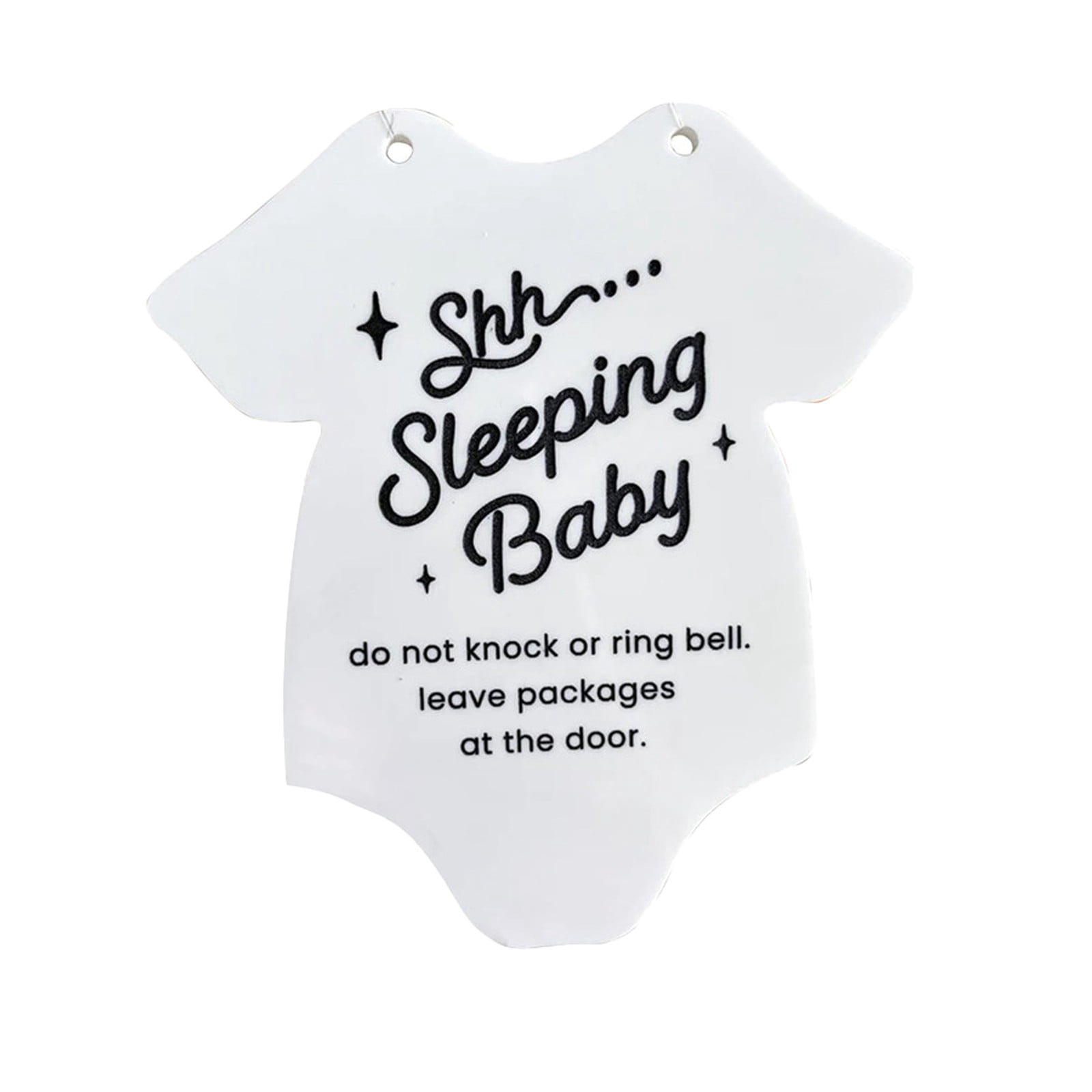 Tkrady Acrylic Baby Sleeping Hanging Sign Plaque, Do Not Knock Or Ring ...