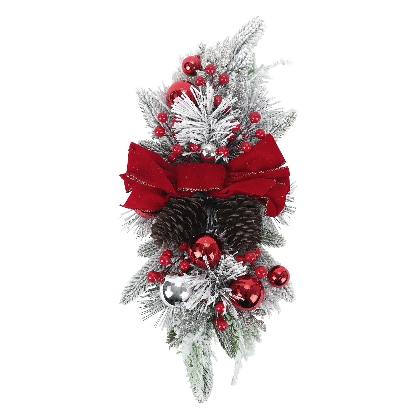 Tkrady Artificial Christmas Teardrop Swags Prelit Stairs Christmas ...