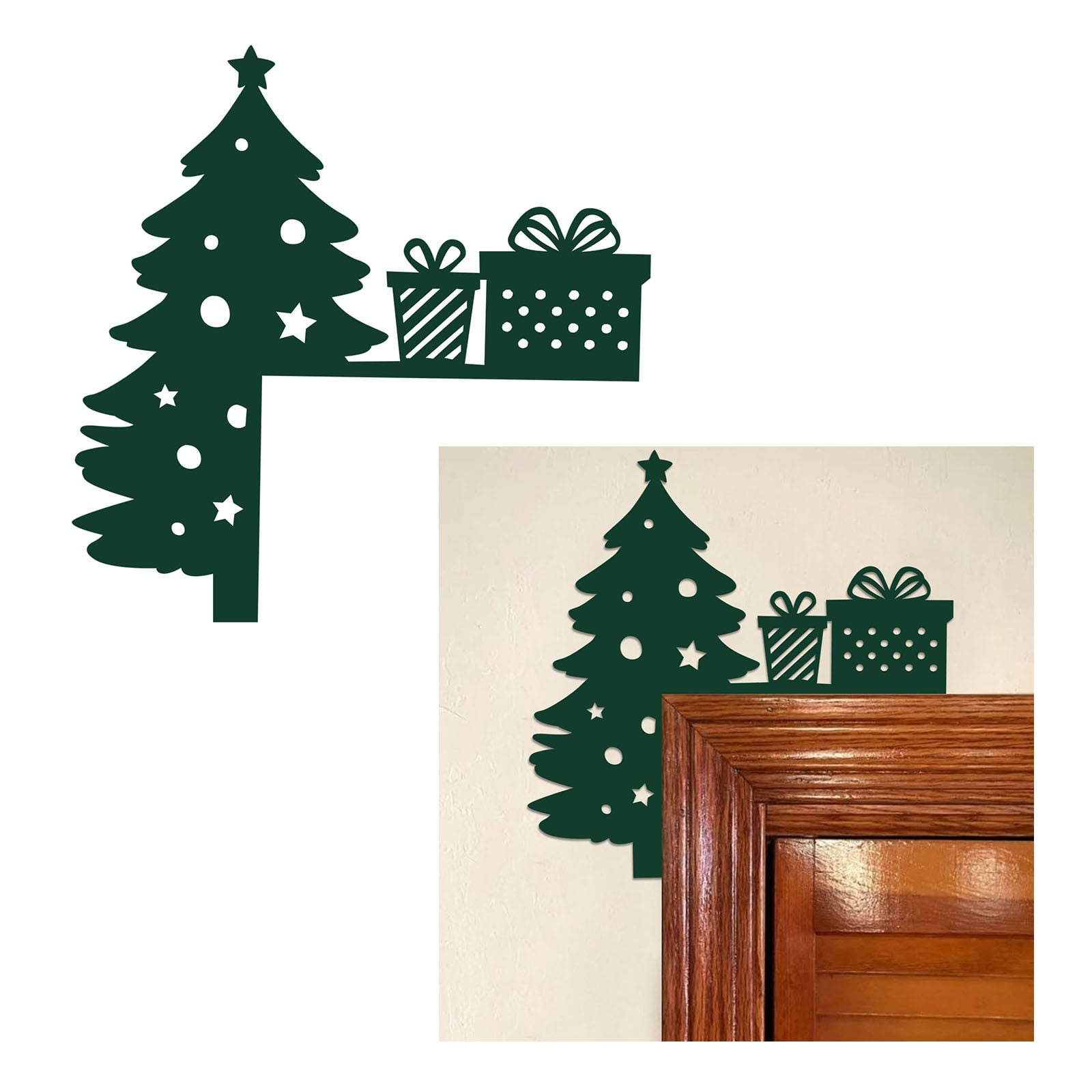 Tkrady Christmas Door Corner Decoration - Funny On My Door Corner - DIY ...