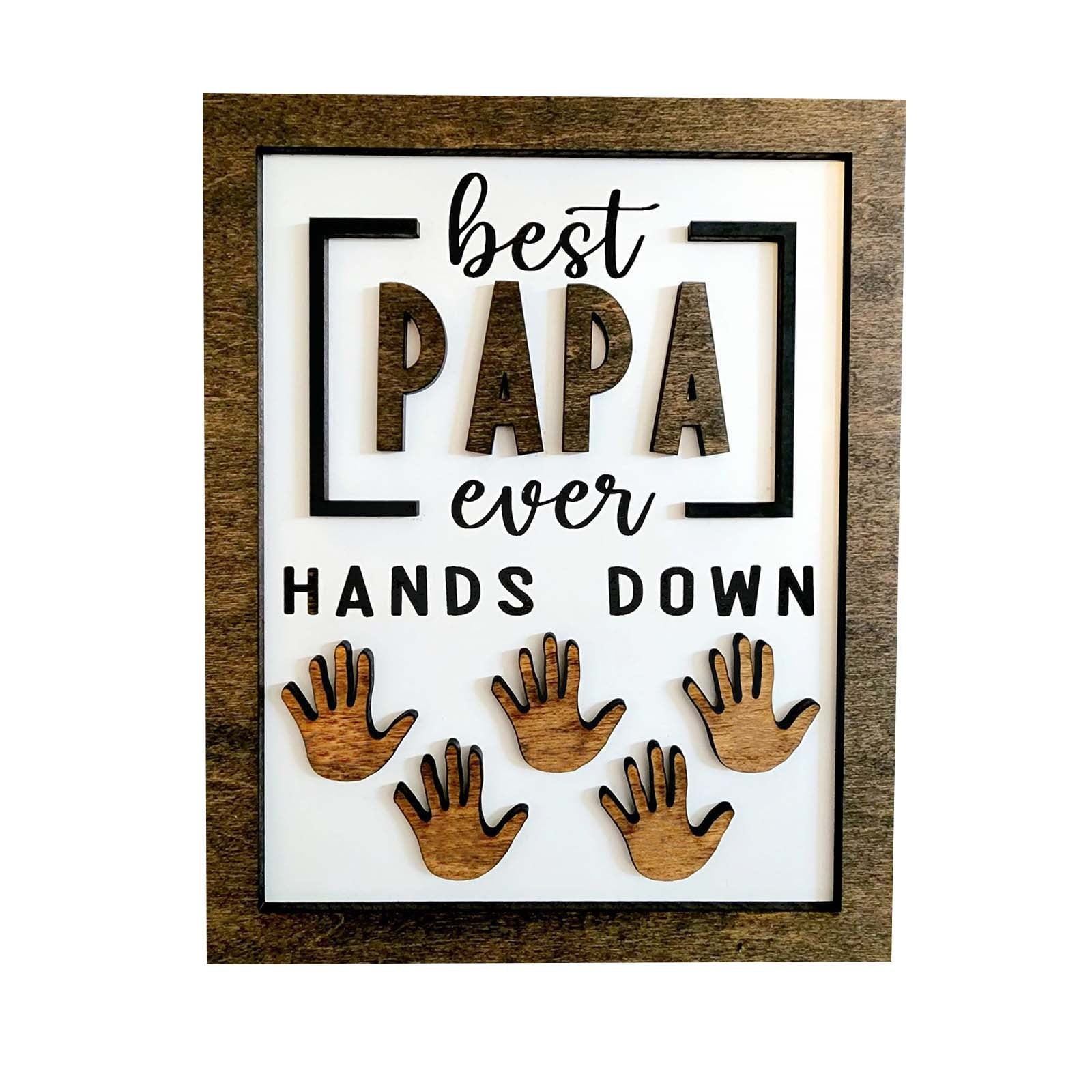 Tkrady DIY Family Member Name Photo Frames For Father's Day Father's ...