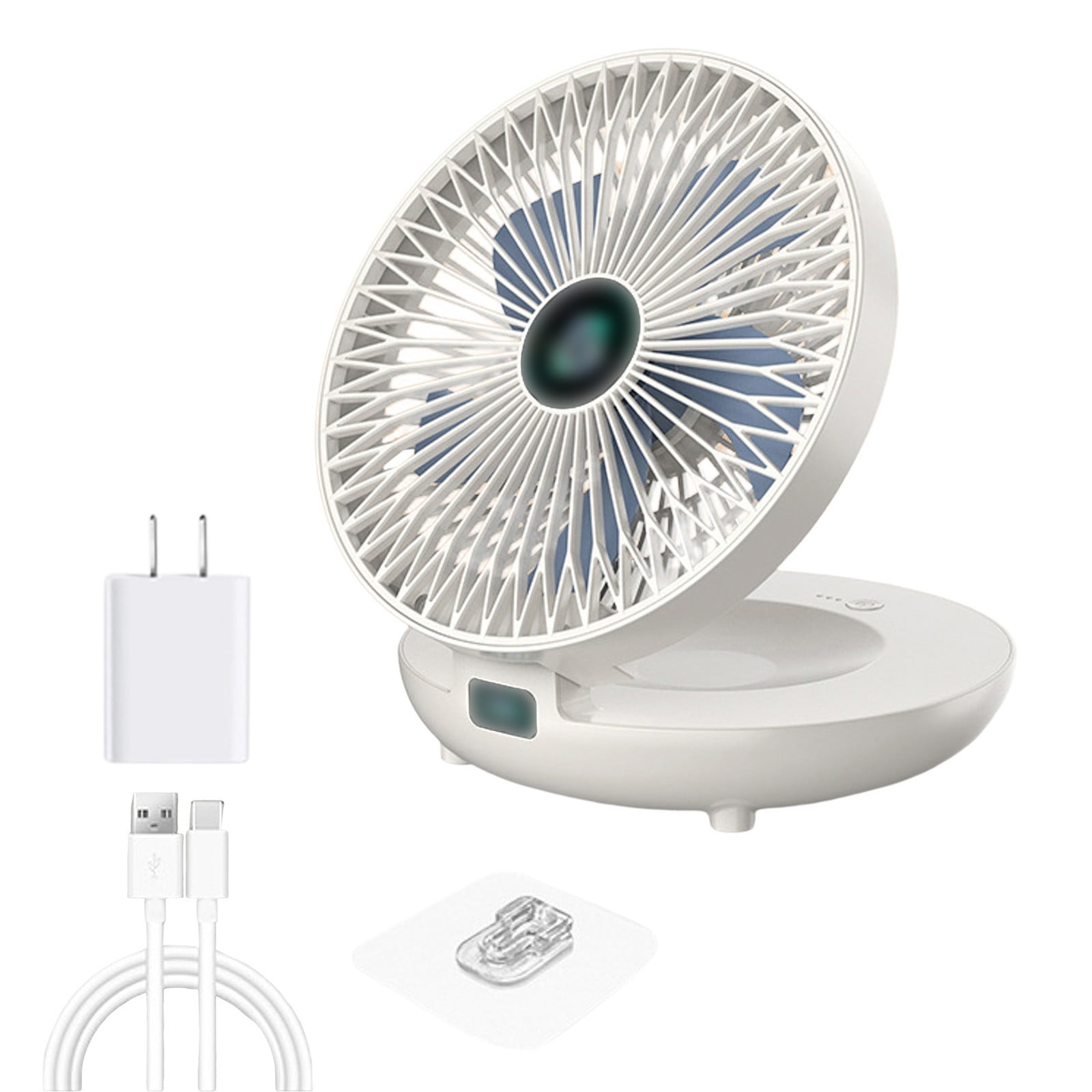 Tkrady Desktop Wall Mounted Fan - Outdoor USB Fan Portable Folding Fan ...