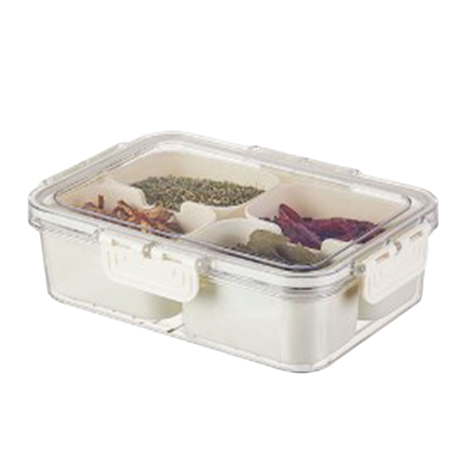 Tkrady Divided Serving Tray with Lid Snack Box Charcuterie Container ...