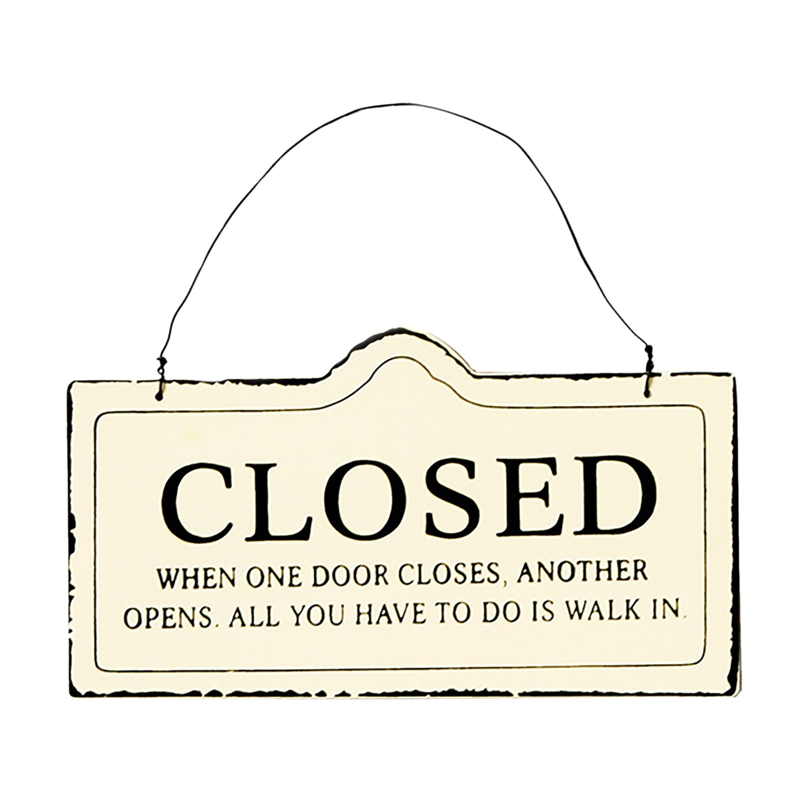 Tkrady Double-Sided Open Sign Vintage American Style - Wooden Open ...