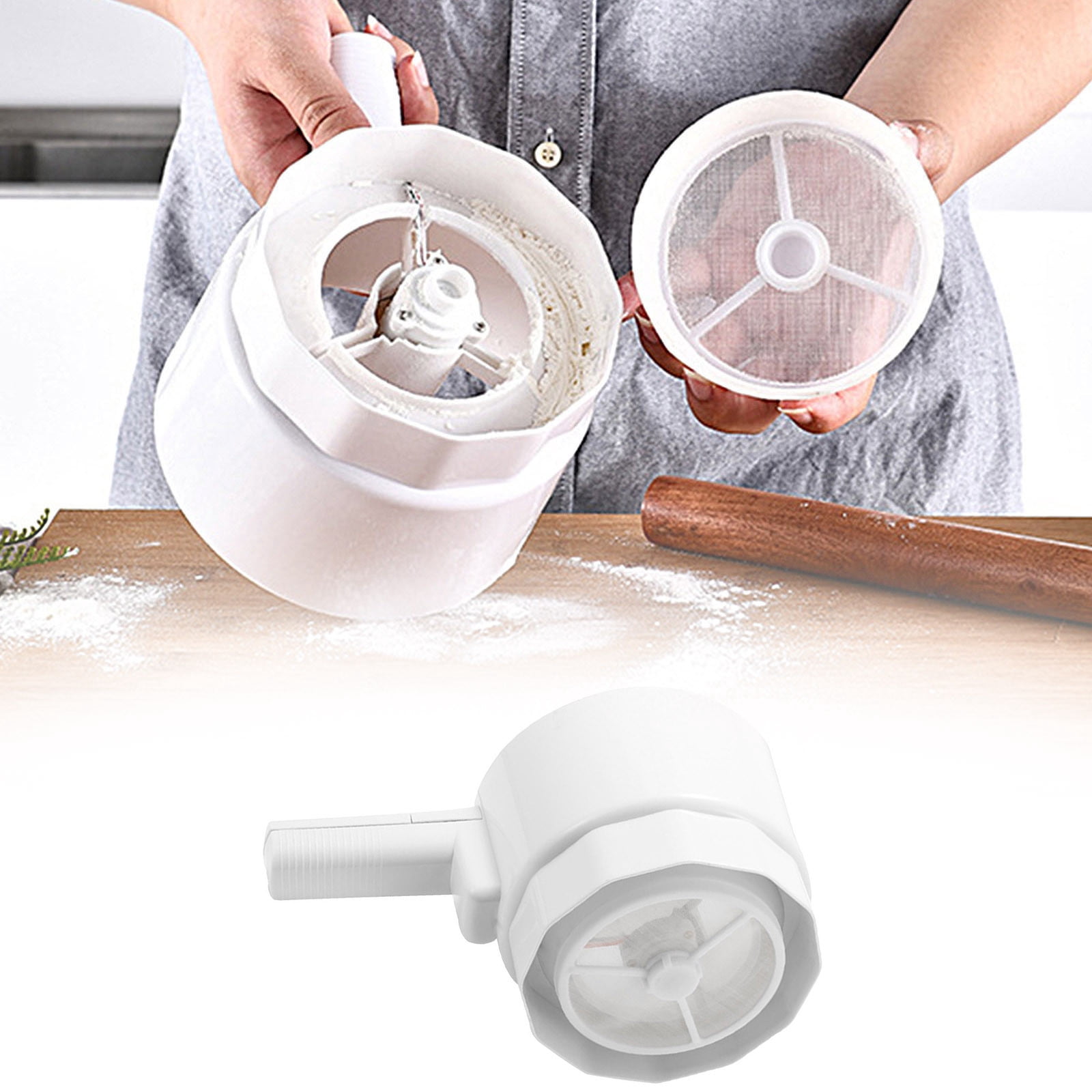 Tkrady Electric Hand Held Flour Sieve, Baking Electric Flour Sieve ...