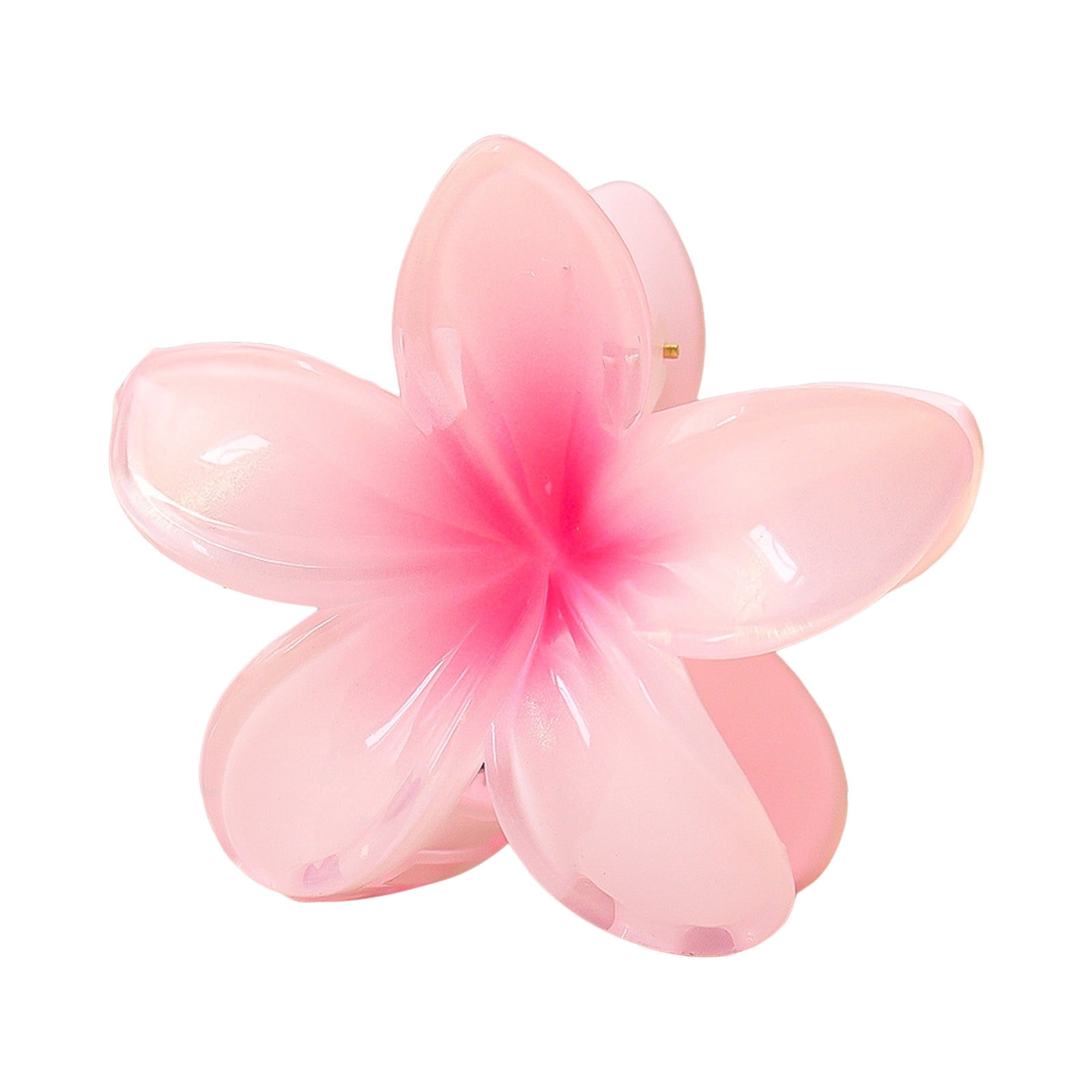 Tkrady Flower Claw Clip for Women, Hawaiian Plumeria Hair Clip,Preppy ...