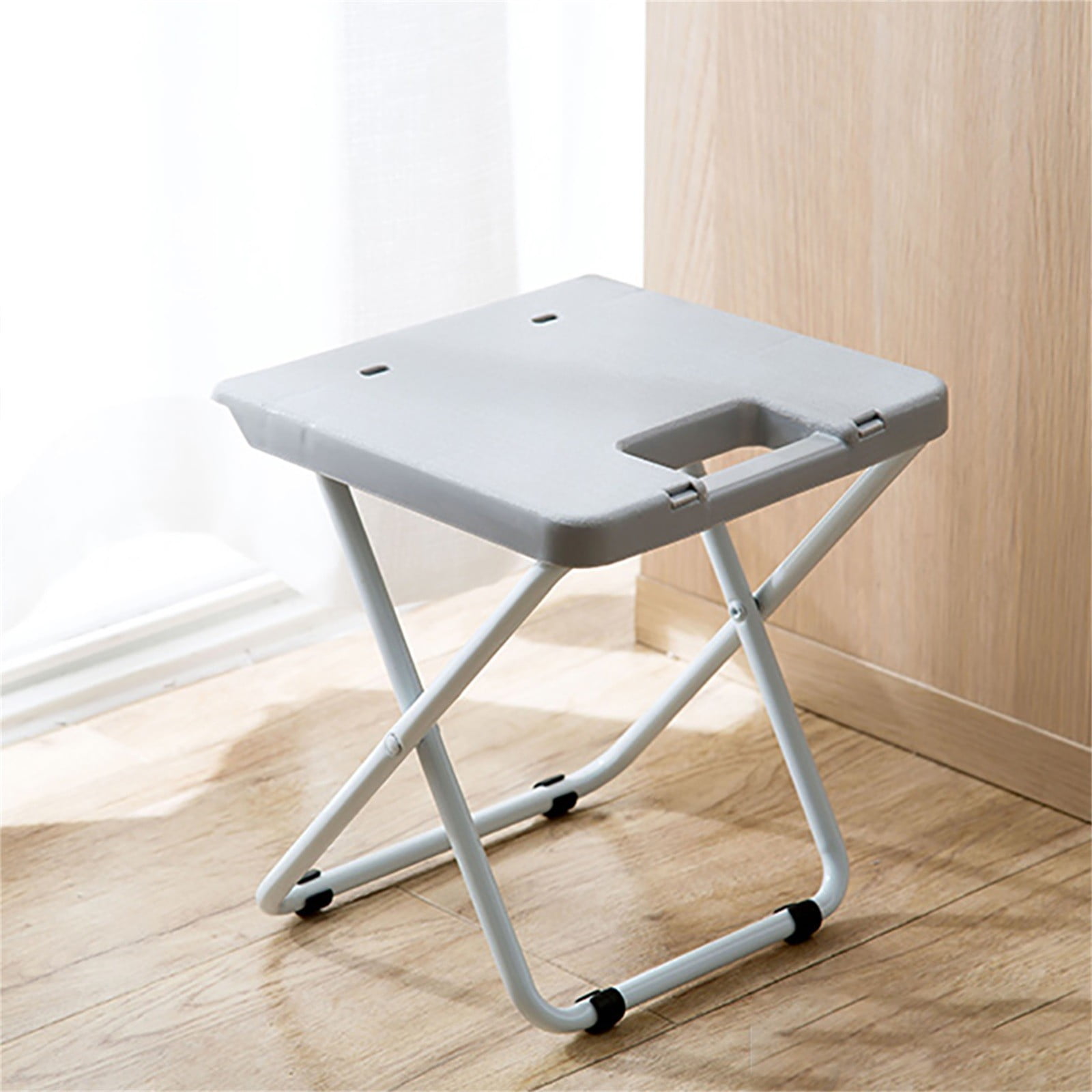 Tkrady Folding Chair,Folding Stool with Handle,Folding Stool with Non ...