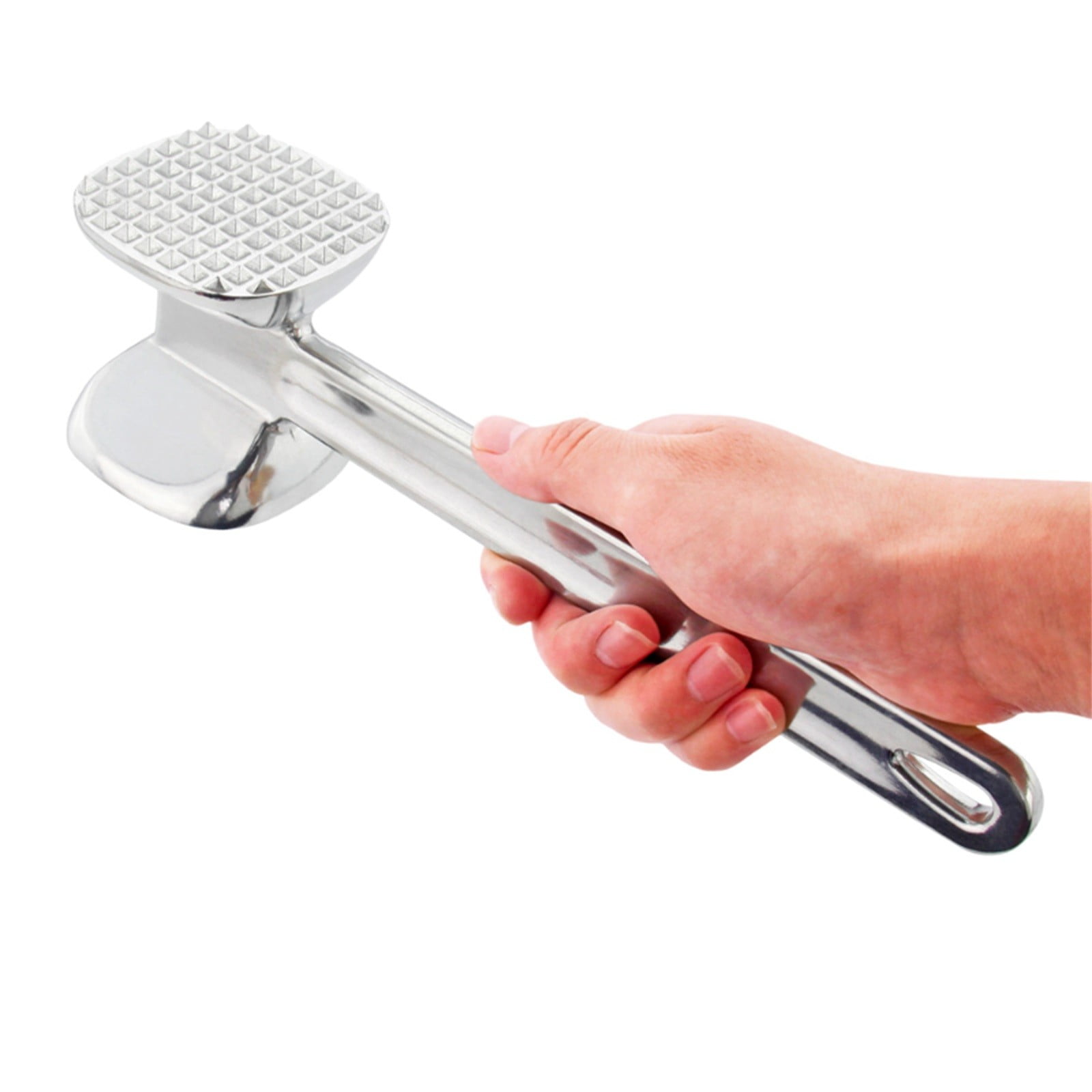 Tkrady Heavy Duty Meat Tenderizer Hammer, Dual Side Kitchen Mallet ...
