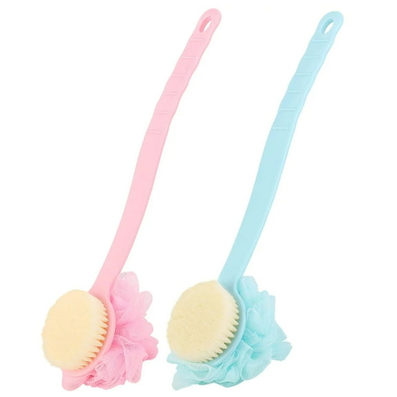 1 Pcs Bath Sponge Back Brush Double Sided Shower Back Scrubber Bath ...