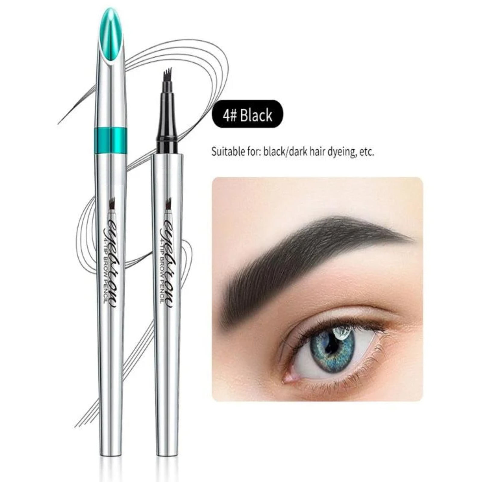 Tkrady Magic Eyebrow Pencil, Upgraded 3D Waterproof Microblading ...