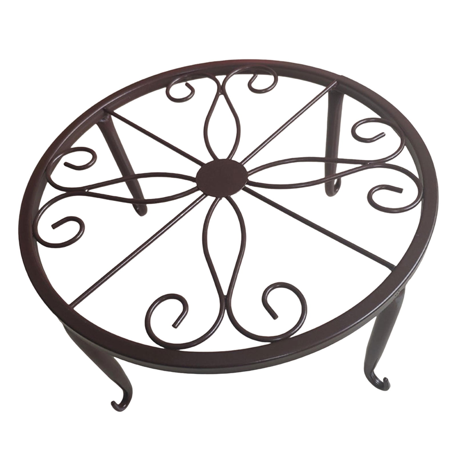 Tkrady Metal Potted Stands, 1 Pack 9" Heavy Duty Rustproof Iron Round ...