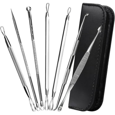 DUcare Pimple Popper Tool Kit, 9 Pcs Blackhead Removal Tools, Stainless ...