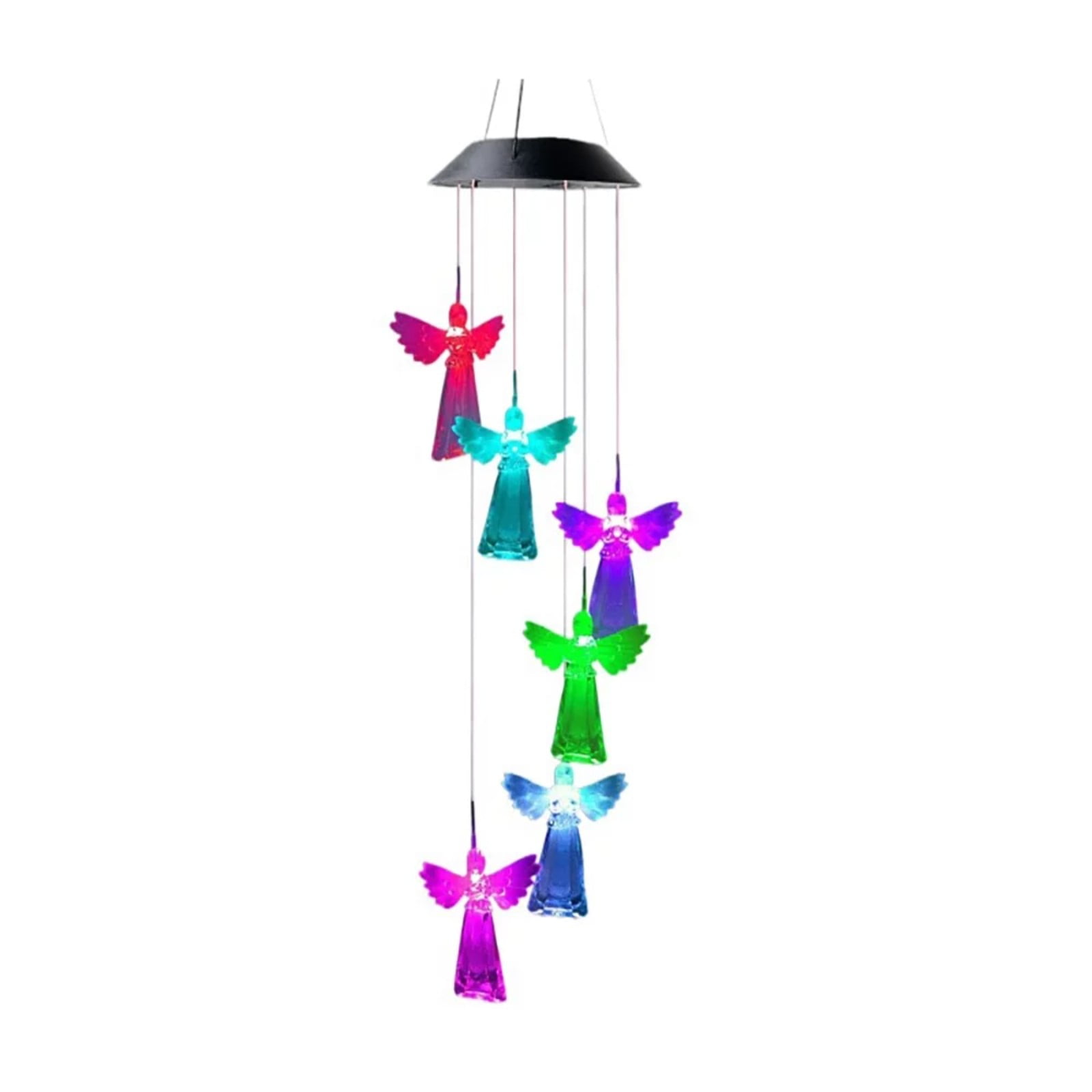 Tkrady Solar Angel Wind Chimes Color Changing Lights, Gifts for Mom ...