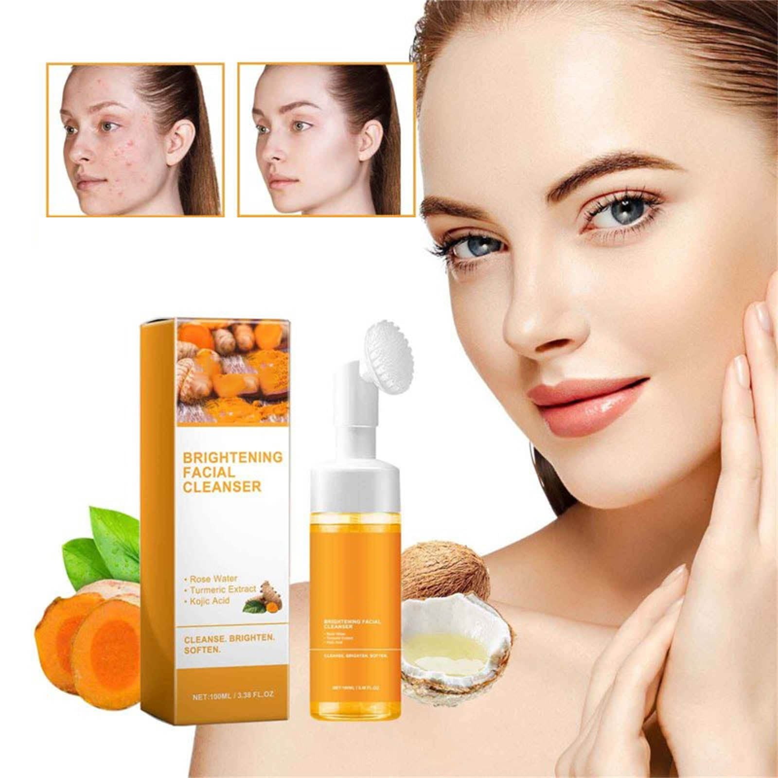 Tkrady Turmeric Facial Cleanser, Turmeric & Kojic Acid, Foaming Face ...