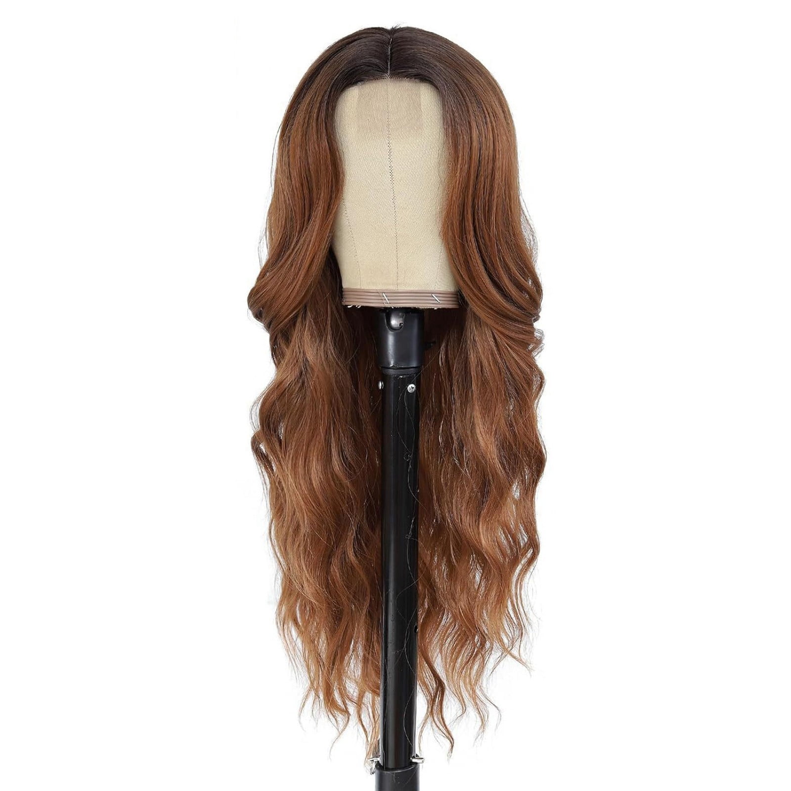 Tkrady Wig for Women Rose Net High Temperature Silk Split Large Wave ...