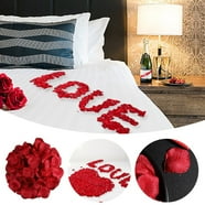 CODE FLORIST 2200 PCS Dark-Red Silk Rose Petals for Valentine's Day ...