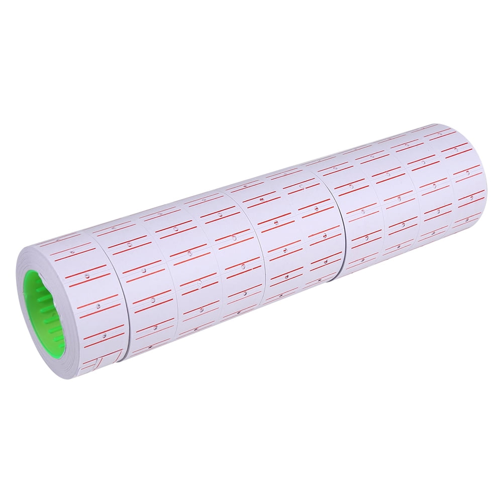 Tletseagh 10 Rolls Paper Tag Prices Label Sticker Red Line Single Row ...