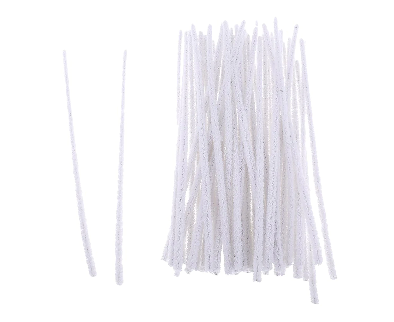 Tletseagh 50x flexible plush chenile wires pipe cleaner pipe cleaner plush wire 16.5cm Tletseagh ...