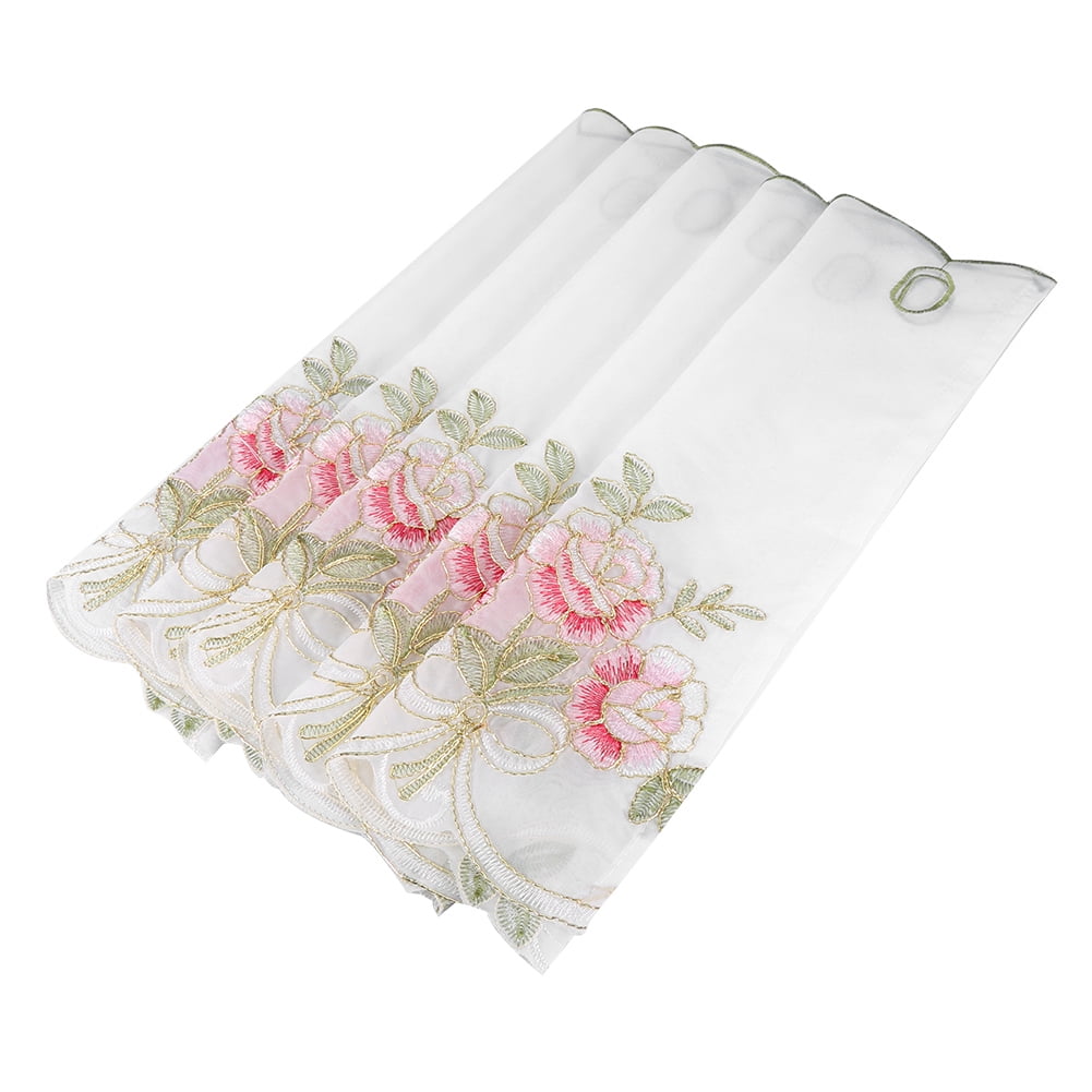 Tletseagh Elegant Flower Pattern Half Curtain Drape Panel Blackout for ...