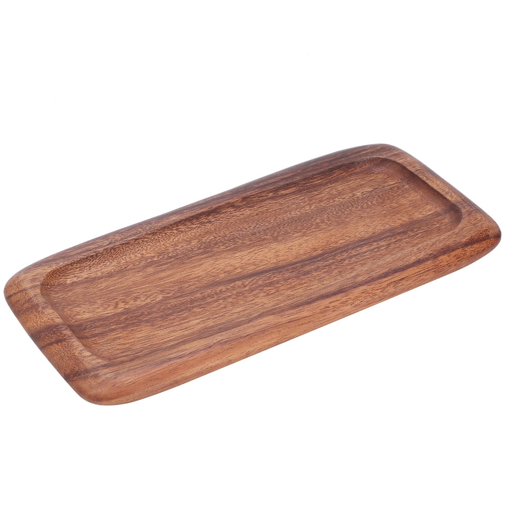 Tletseagh Elegant Rectangular Sushi Tray Snacks Fruit Desserts Wooden ...