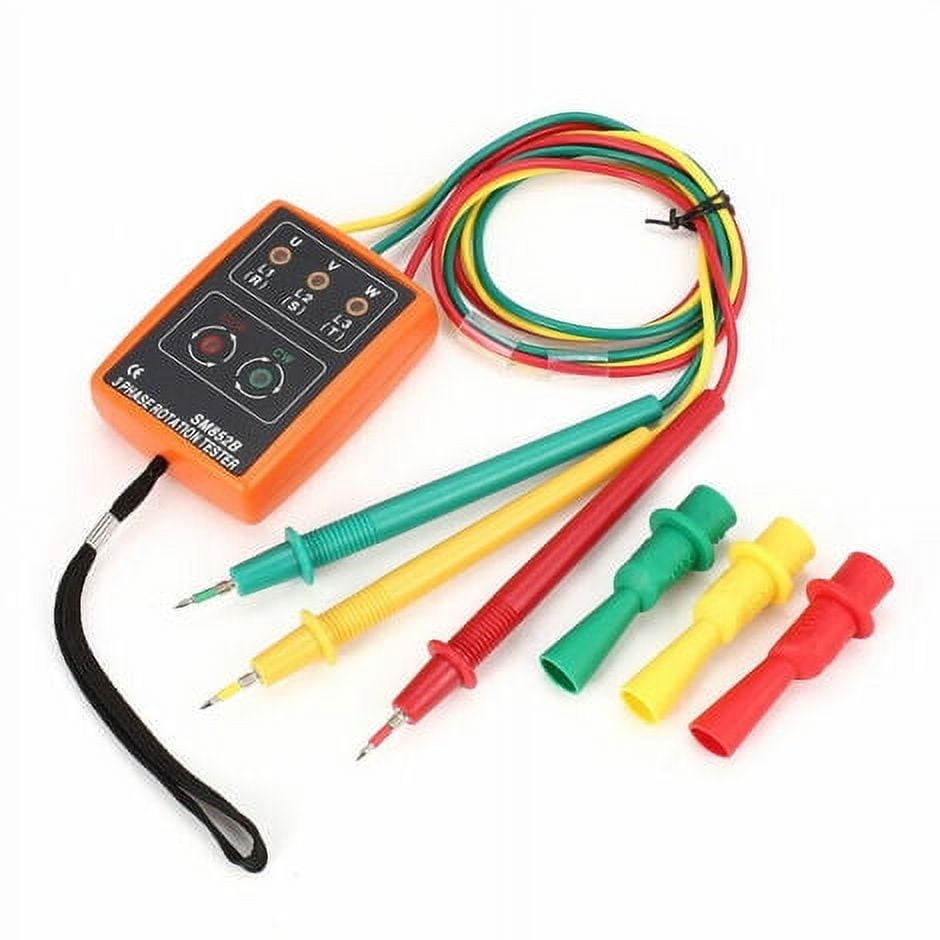 Tletseagh Three Phase Rotary Digital Tester Detector Phase Indicator ...