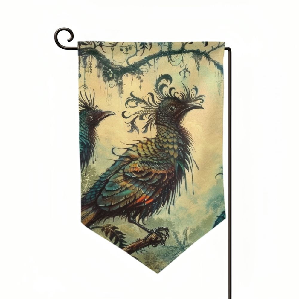 Tllo0ord Forest Birds Family Welcome Garden Flag Large Vertical Double ...