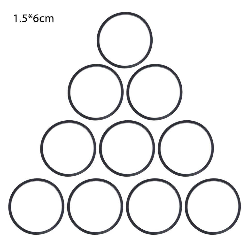 Tmboryuu 10Pcs 1.5mm Universal Cassette Tape Machine Belts Assorted ...