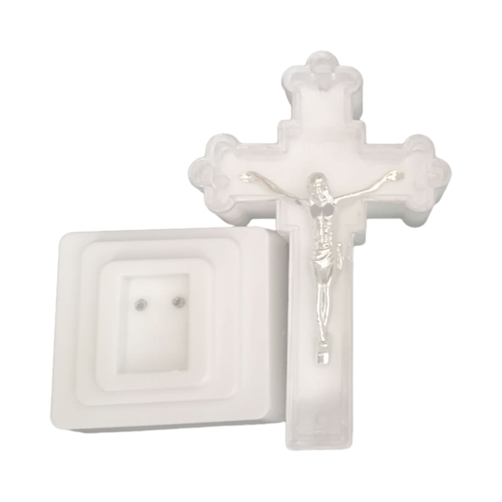 Tmboryuu Christian Cross Church Ornaments LED Lighted Crucifix Statue ...