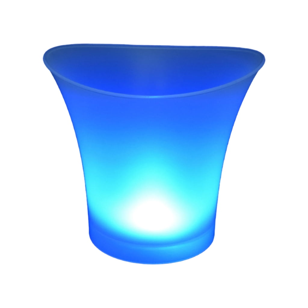 Tmboryuu Convenient LED Ice Buckets Easy to Clean Ice Barrels Glowing ...