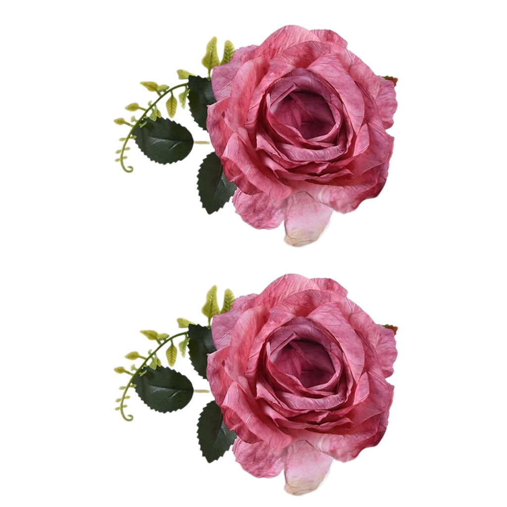 Tmboryuu Curtain Tieback Rose Flower Clips Floral Holdbacks Window ...