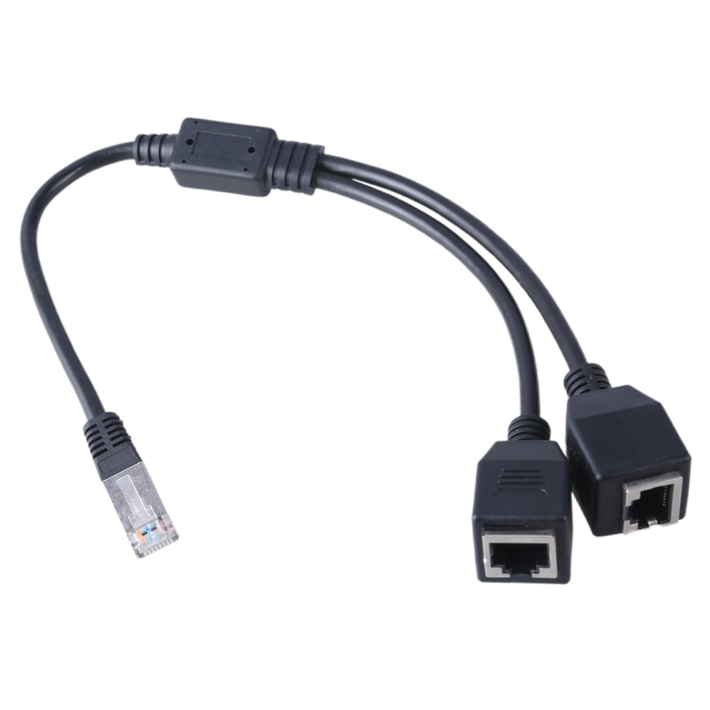 Tmboryuu Double Port RJ45 LAN Ethernet Extension Splitter Adapter ...