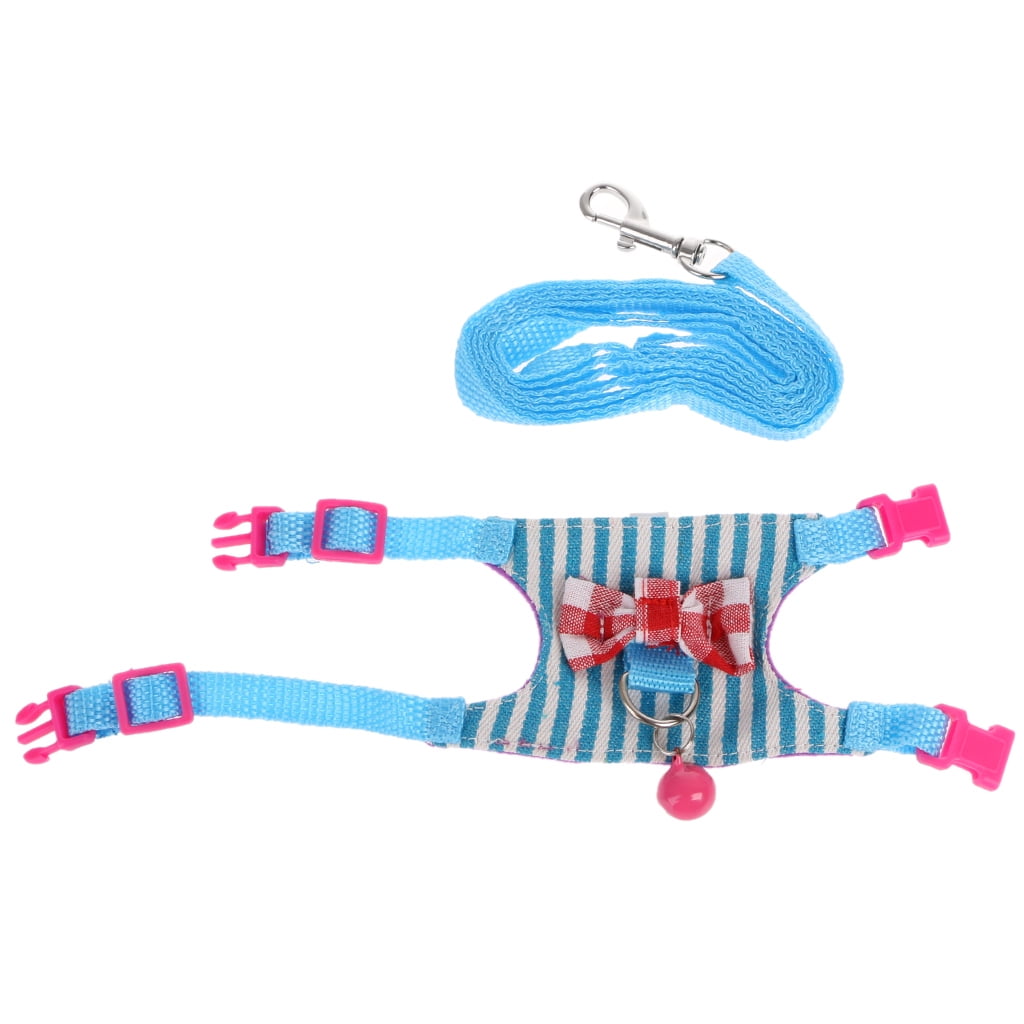 Tmboryuu Exquisite Bow Hamster Harness Vest Leash Rope Adjustable Mouse ...