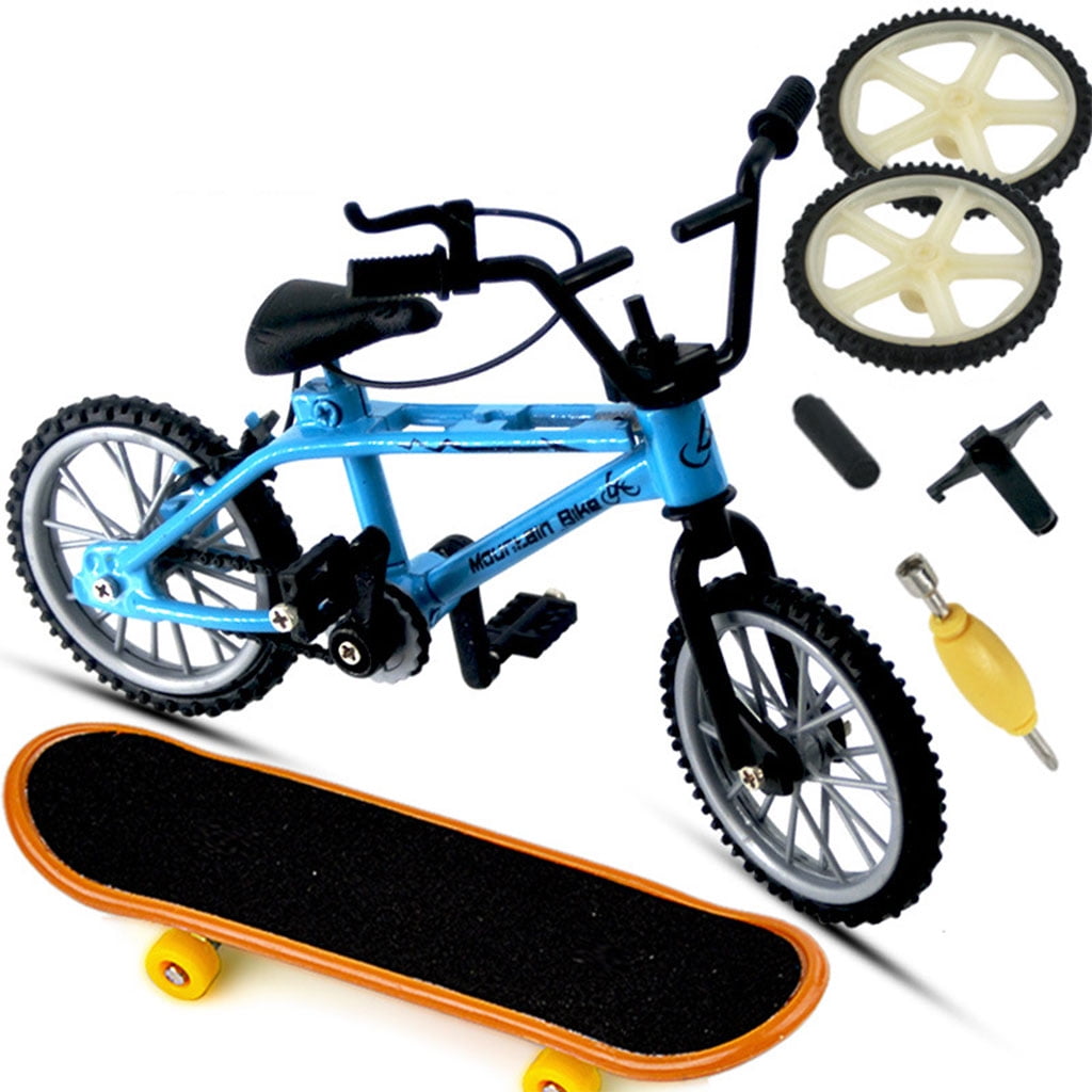 Tmboryuu Mini Alloy Finger Bicycle Sport Set Bike Fingerboard DIY for Creative Game Skateboard ...