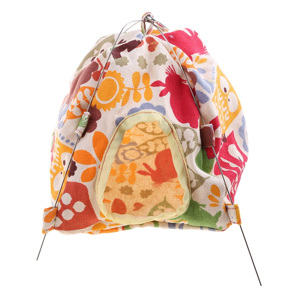 Tmboryuu Parrot Snuggle Hut Tent House Durable Canvas Nest Small Pet ...