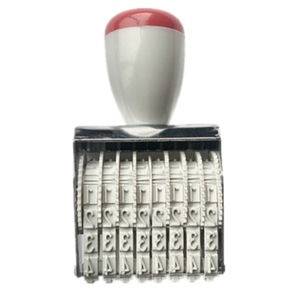 Tmboryuu Rubber Stamp Line Dater 6 Digits Or 8 Digits Date Stamp Office Stamp Rotating Stamp ...