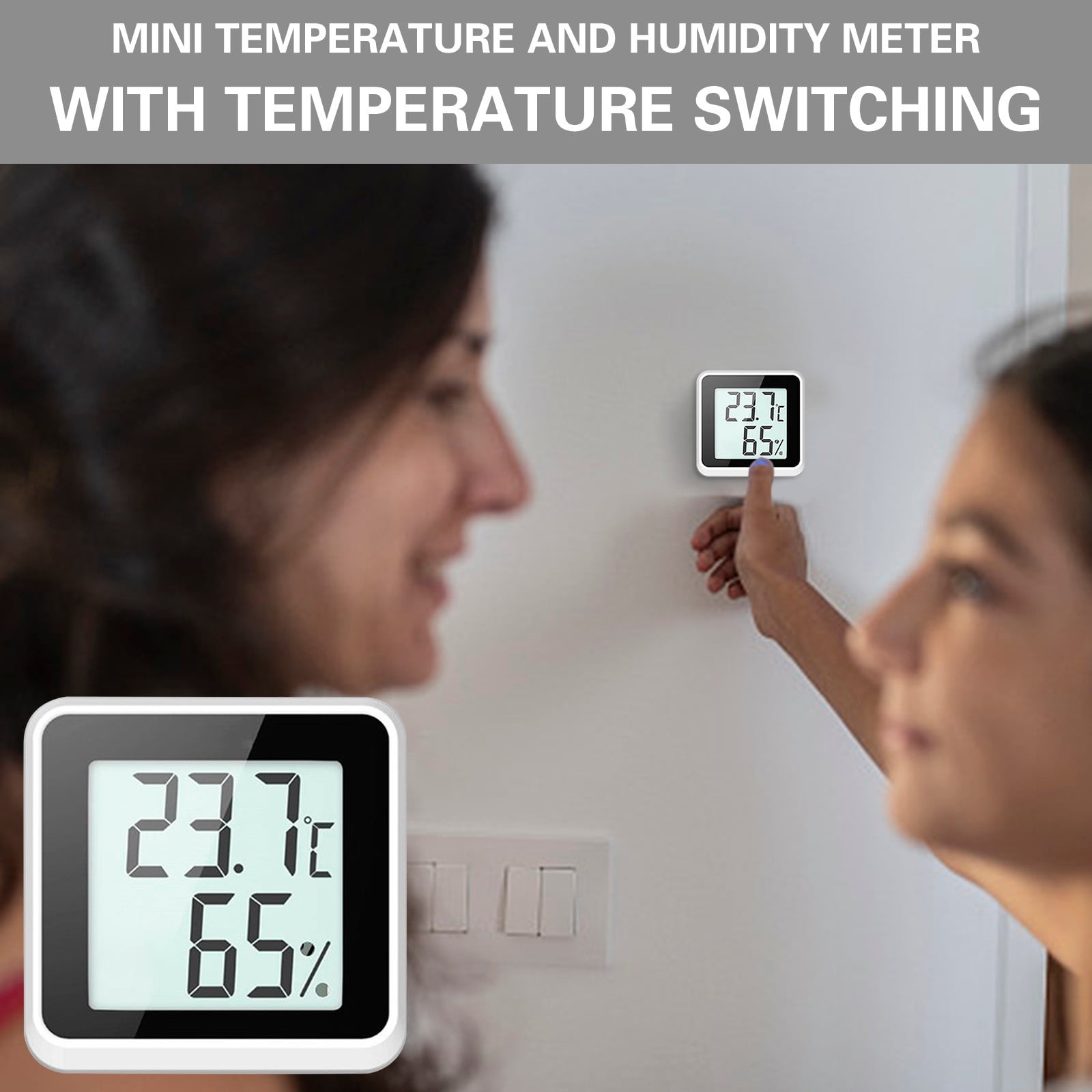 Tmdioo Kitchen Mini Temperature and Humidity Meter with Temperature ...