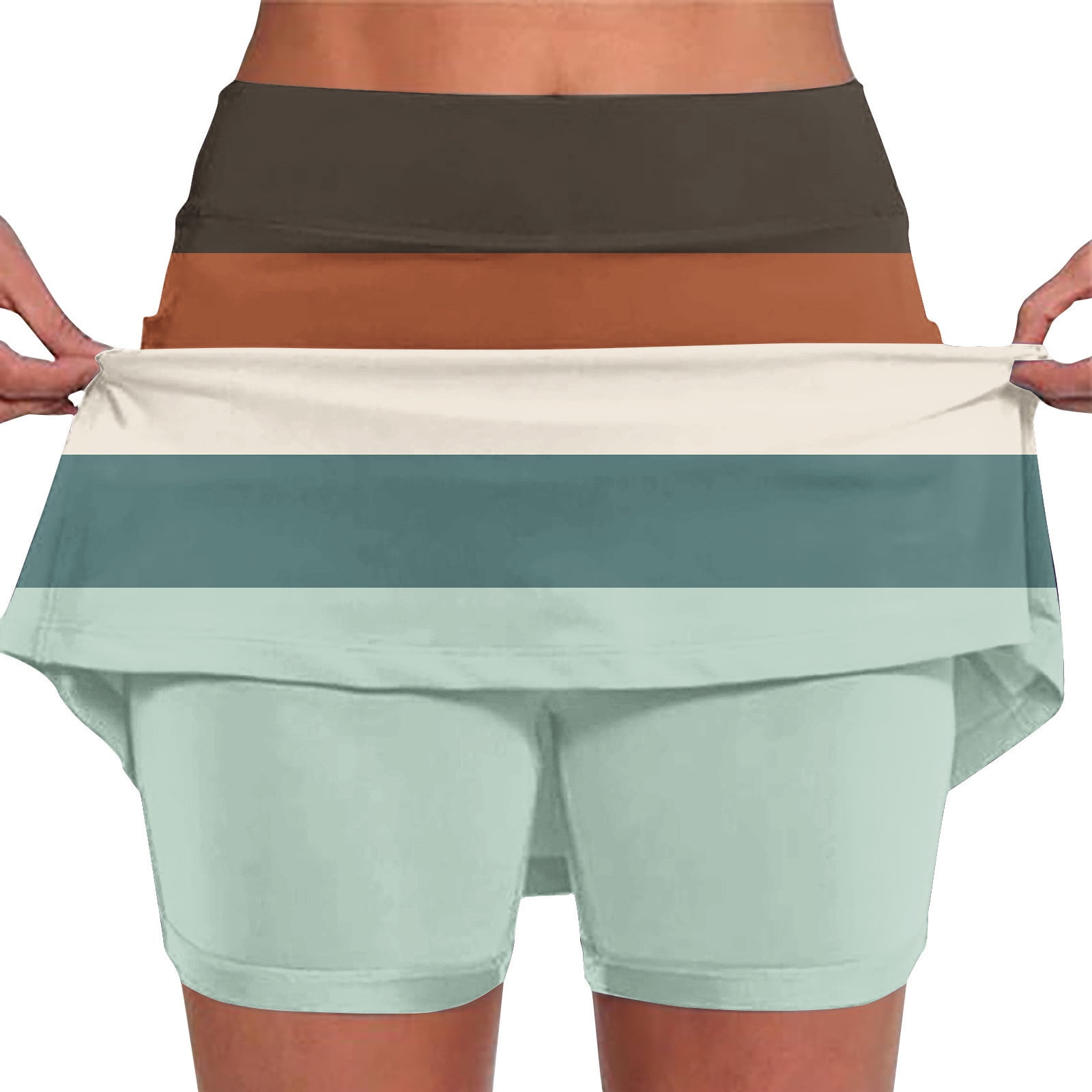 Tmtolofot 2024 summer Mid Waisted skort basic female casual shorts for ...