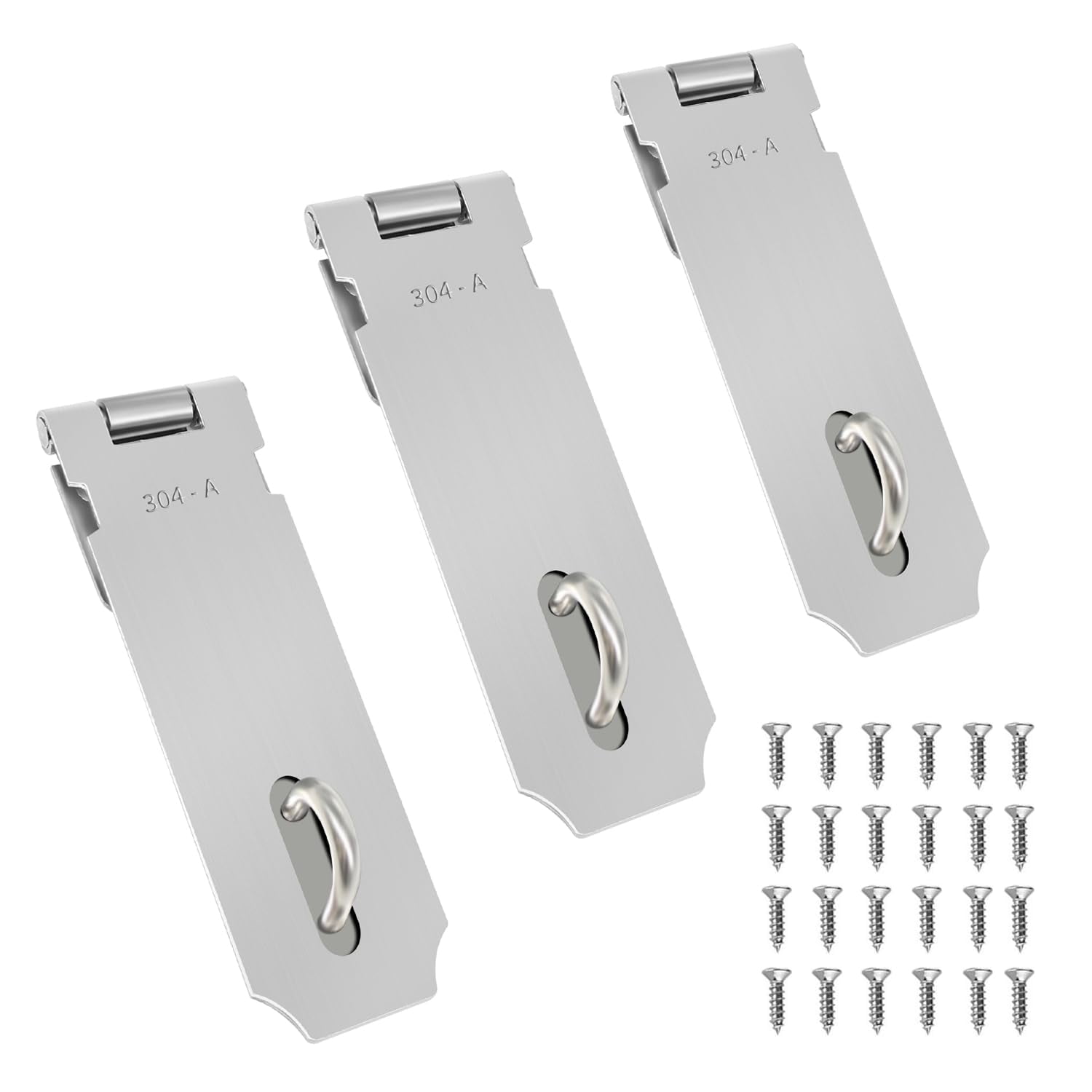 Tmyjfjingxi 3PCS 5Inch Door Lock Hasp Latch Stainless Steel Safety ...