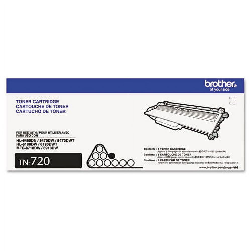 Tn720 Toner, 3,000 Page-Yield, Black | Bundle of 2 Each - Walmart ...