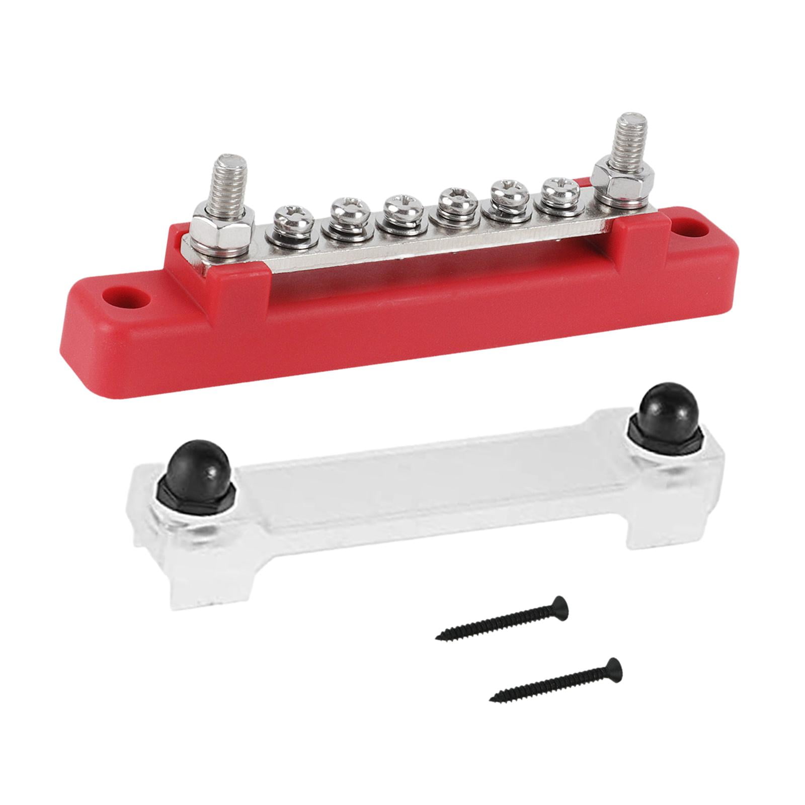 Tnarru 150A Copper Busbar Electrical Terminal Block Sturdy Multiuse 6 ...