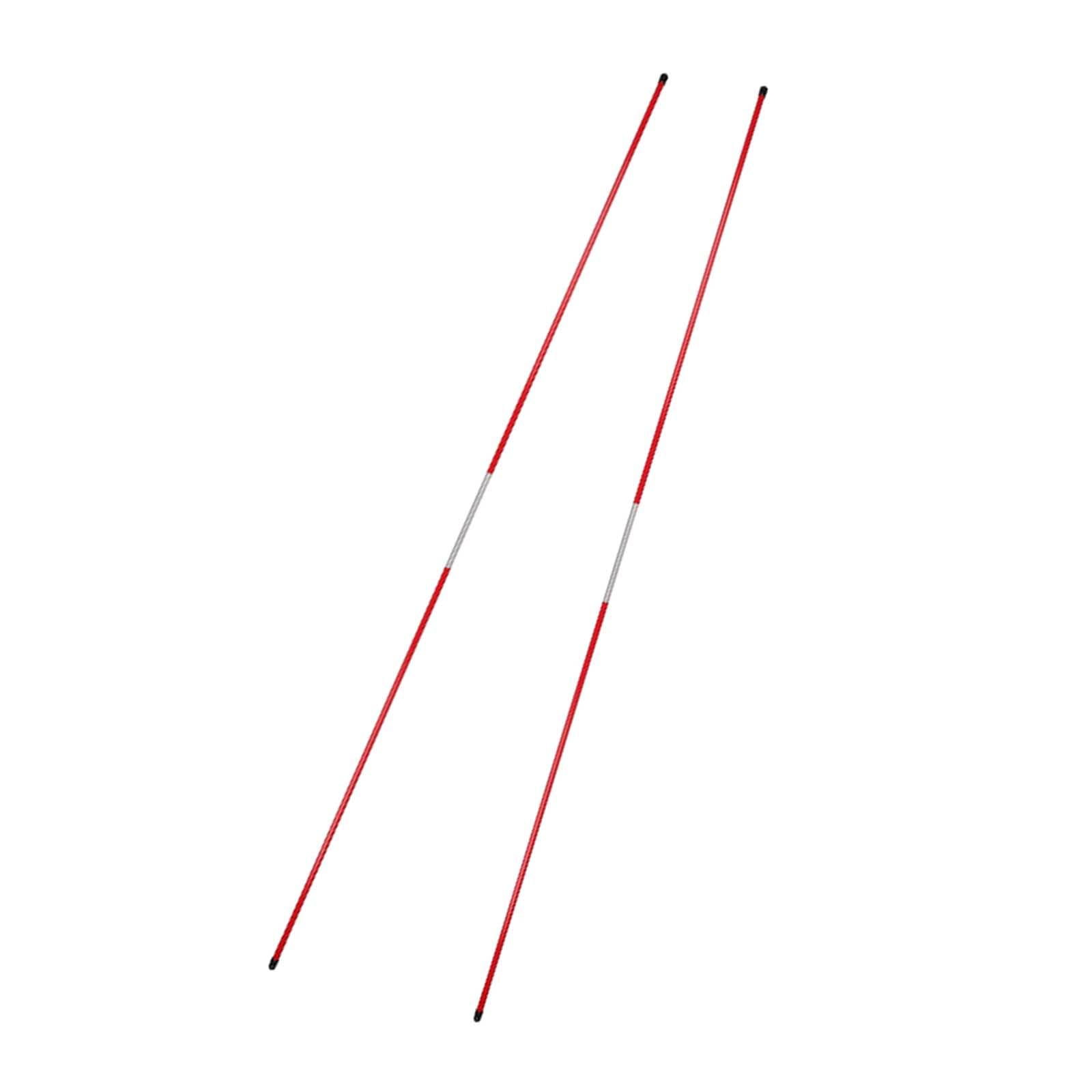 Tnarru 2 Pieces Golf Alignment Stick Training Equipment 122cm Aiming ...