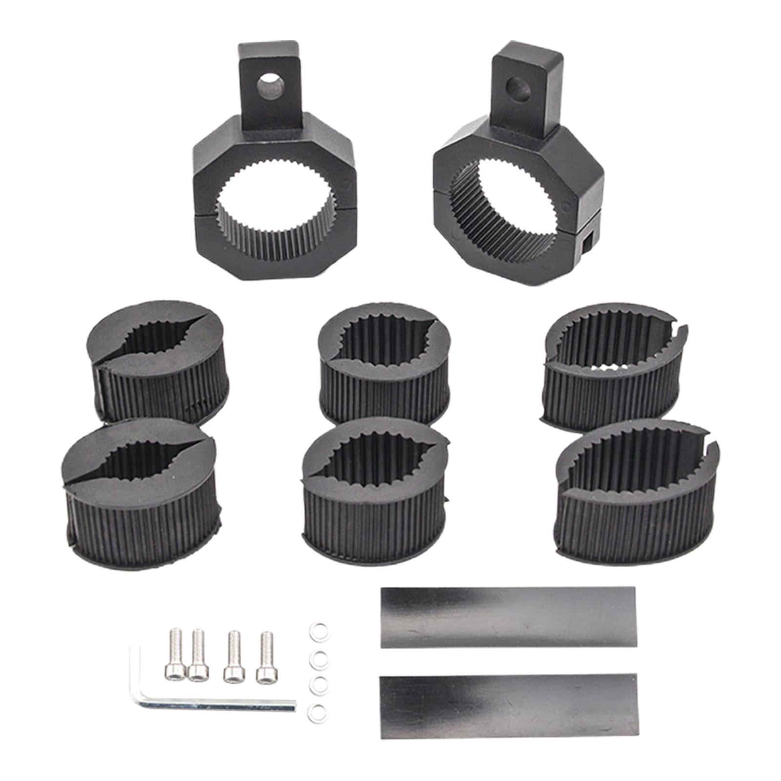 Tnarru 2 Pieces Light Bar Mounts Clamp Kits Bull Bar Roll Cage Holder ...