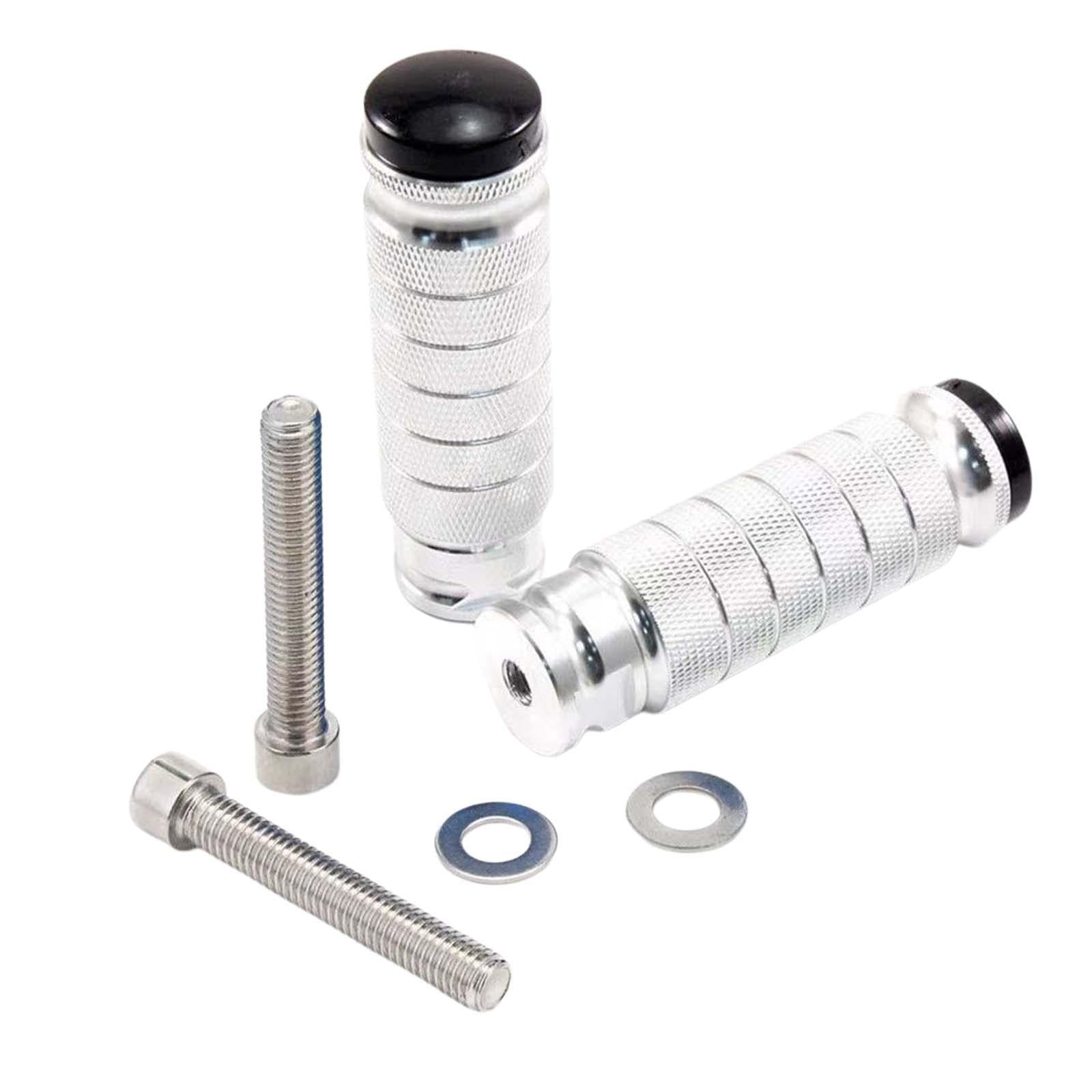 Tnarru 2 Pieces Motorcycle Rear Footrests Foot Peg 8mm Screw, Directly ...