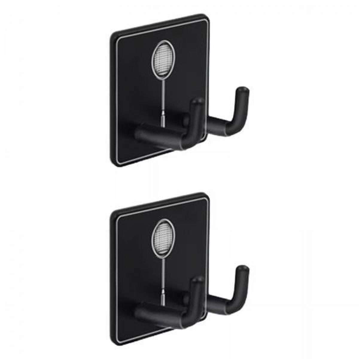 Tnarru 2x2 Pieces Badminton Racket Hook Metal Wall Mounted Racket Rack ...