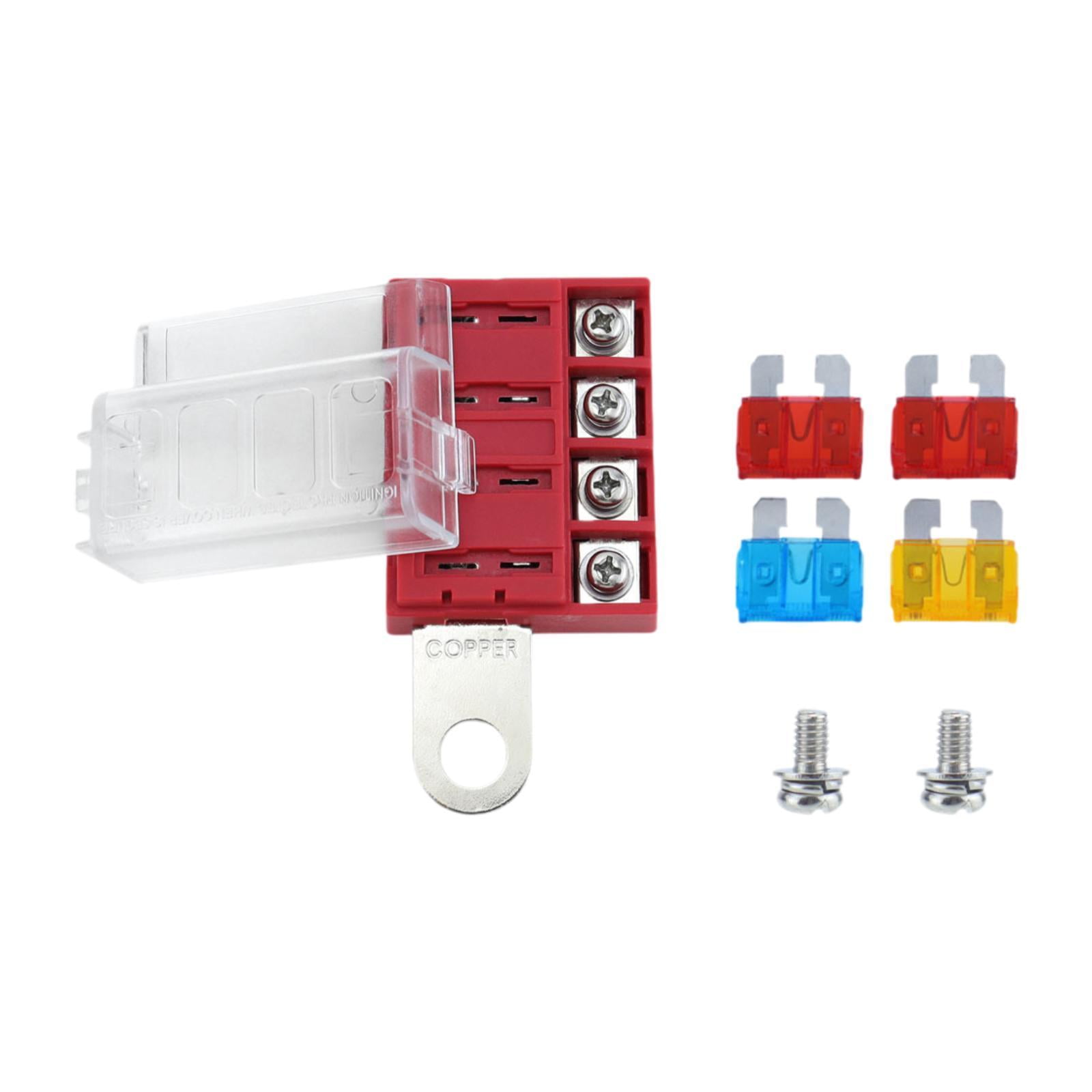 Tnarru 5023 ST Blade Battery Terminal Fuse Block Set 4 Circuit ...