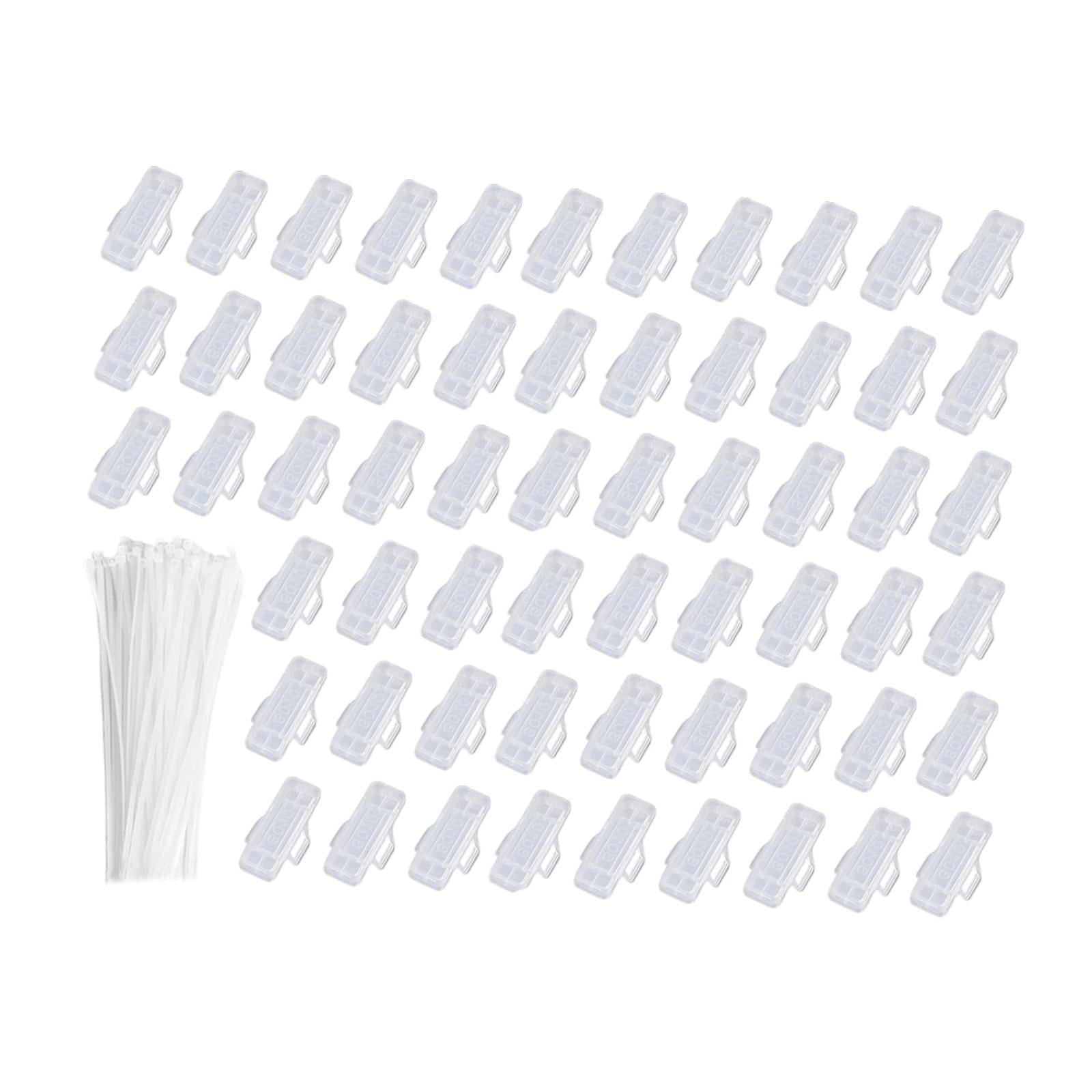 Tnarru 60 Pieces Cable Label Boxes with Ties Portable Clear Cable ...
