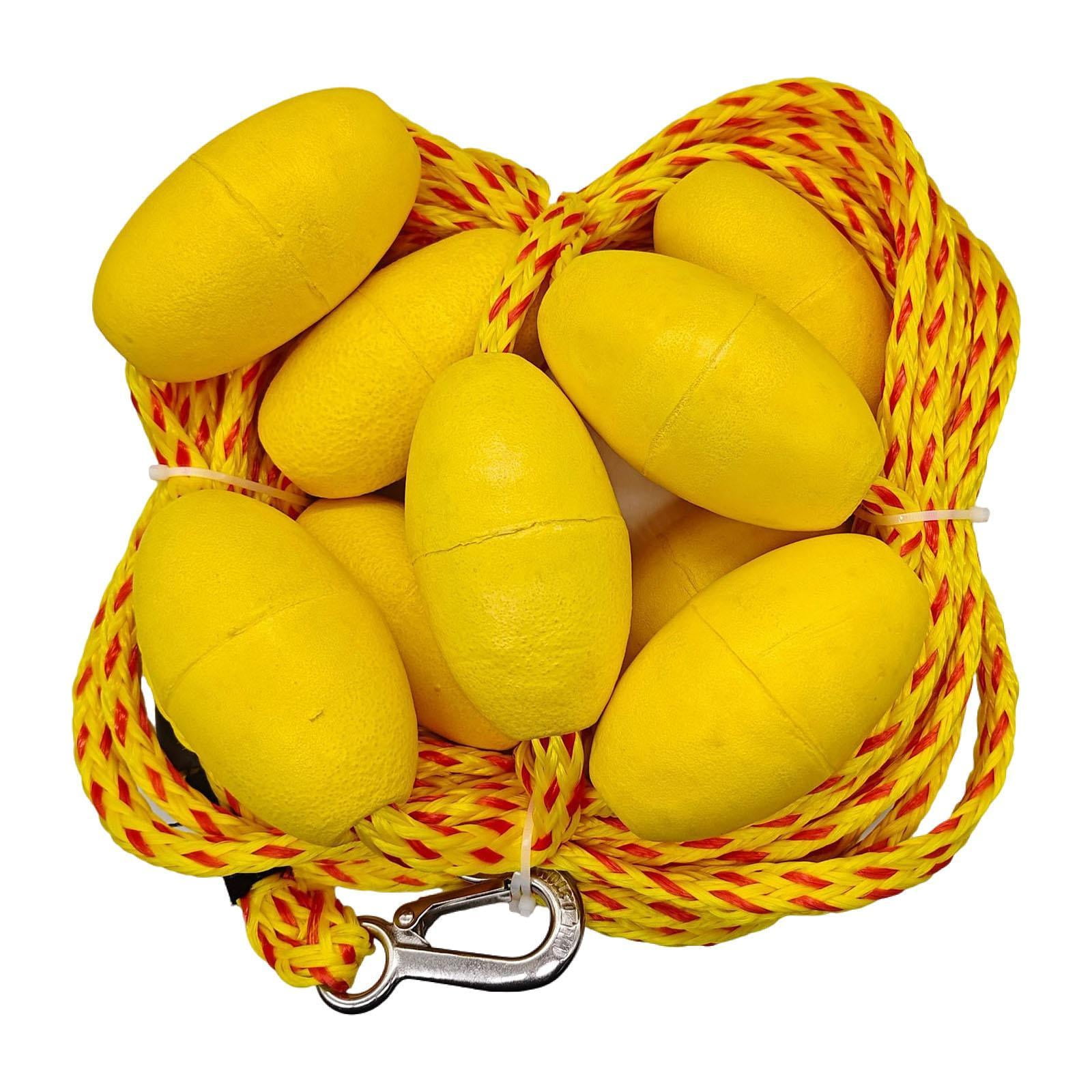 Tnarru 60ft Tow Rope for 1 to 6 Riders for Tubing, Water Sports with 9 ...