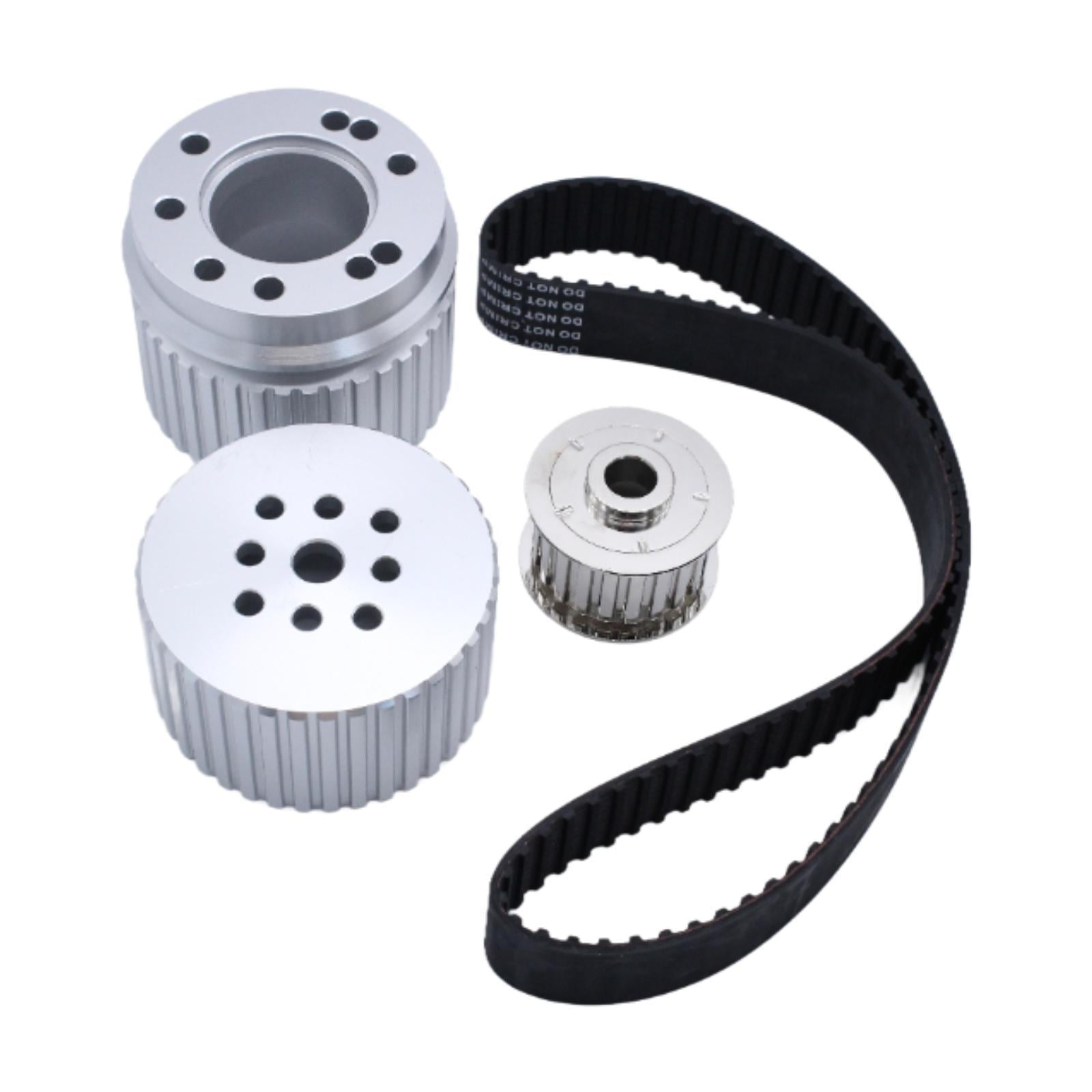 Tnarru Belt Drive Pulley Kit Water Pump Pulley Assembly Replacement ...