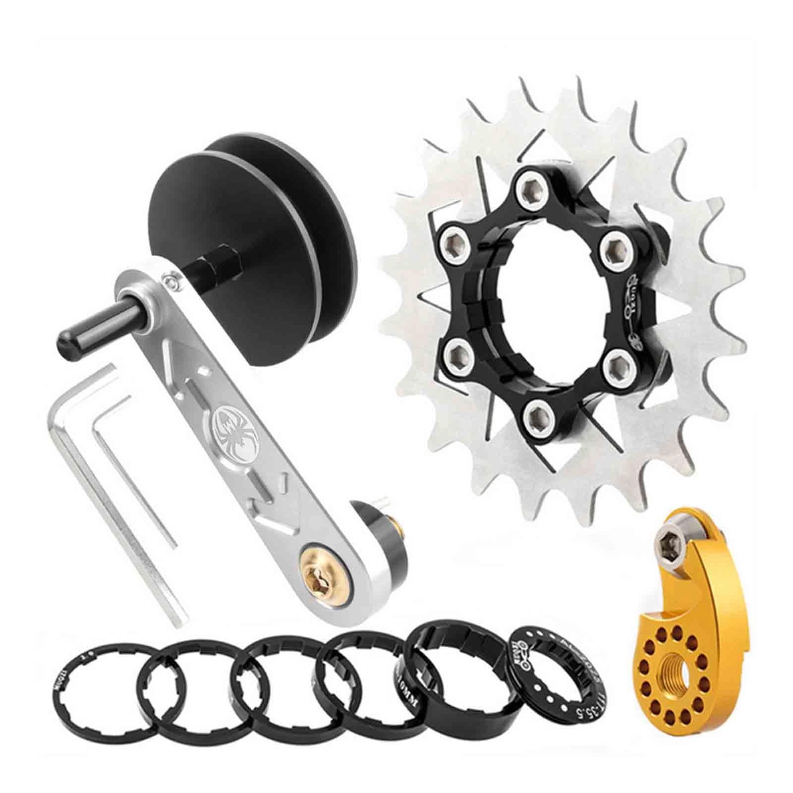 Tnarru Bike Single Speed Conversion Set Regulator 20T Flywheel ,Bike ...
