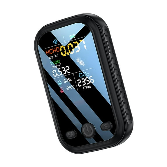 Tnarru CO2 Digital Monitor Air Quality Tester Portable Digital CO2 ...